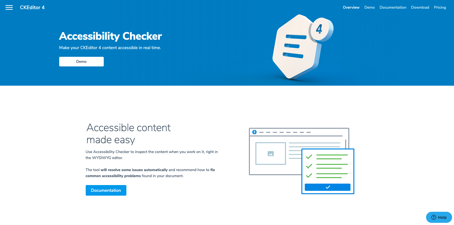Top Web Accessibility Checker • CKEditor 4 Accessibility Checker